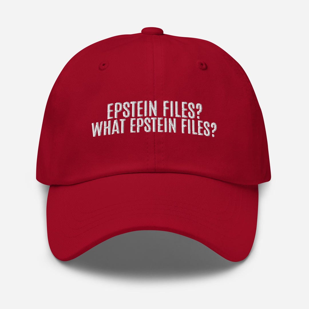 Epstein Files? Embroidered Dad Hat: Political Conspiracy Cap - Etsy