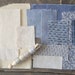 Slow Stitch Embroidery Kit, Periwinkle Blue Fabric Journaling ...