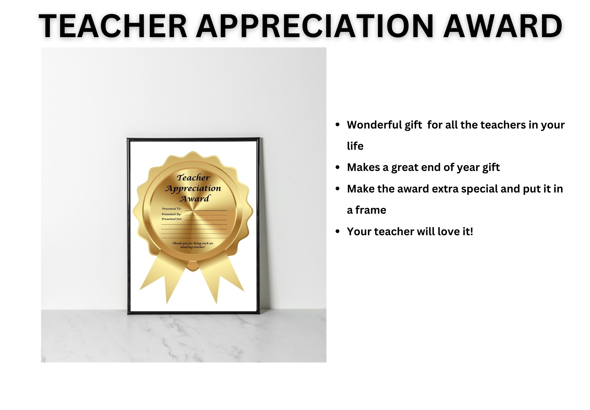 Teacher Appreciation Gift, Printable Teacher Appreciation Week Gift ...
