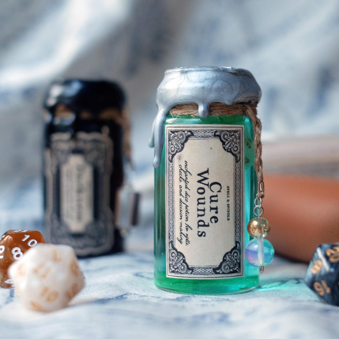 Dice Potion - Cure Wounds | Color Change Potion Dnd Decision Maker - Etsy