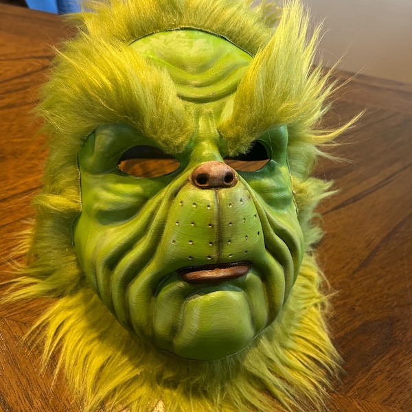 Realistic Grinch Mask - Etsy