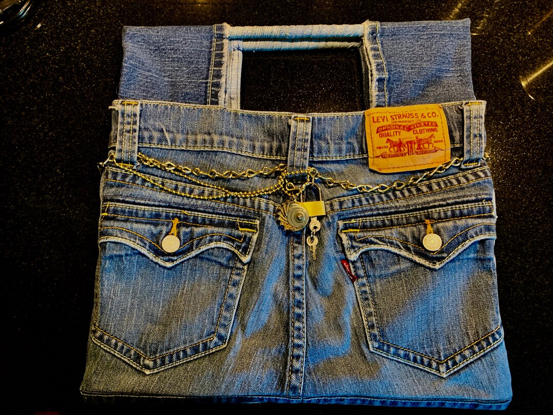 Computer Bag/case Repurposed Denim Steampunk Jeans - Etsy