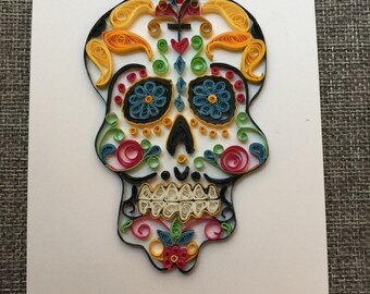Quilled Sugar Skull | Etsy
