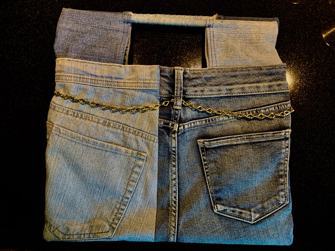 Computer Bag/case Repurposed Denim Steampunk Jeans - Etsy