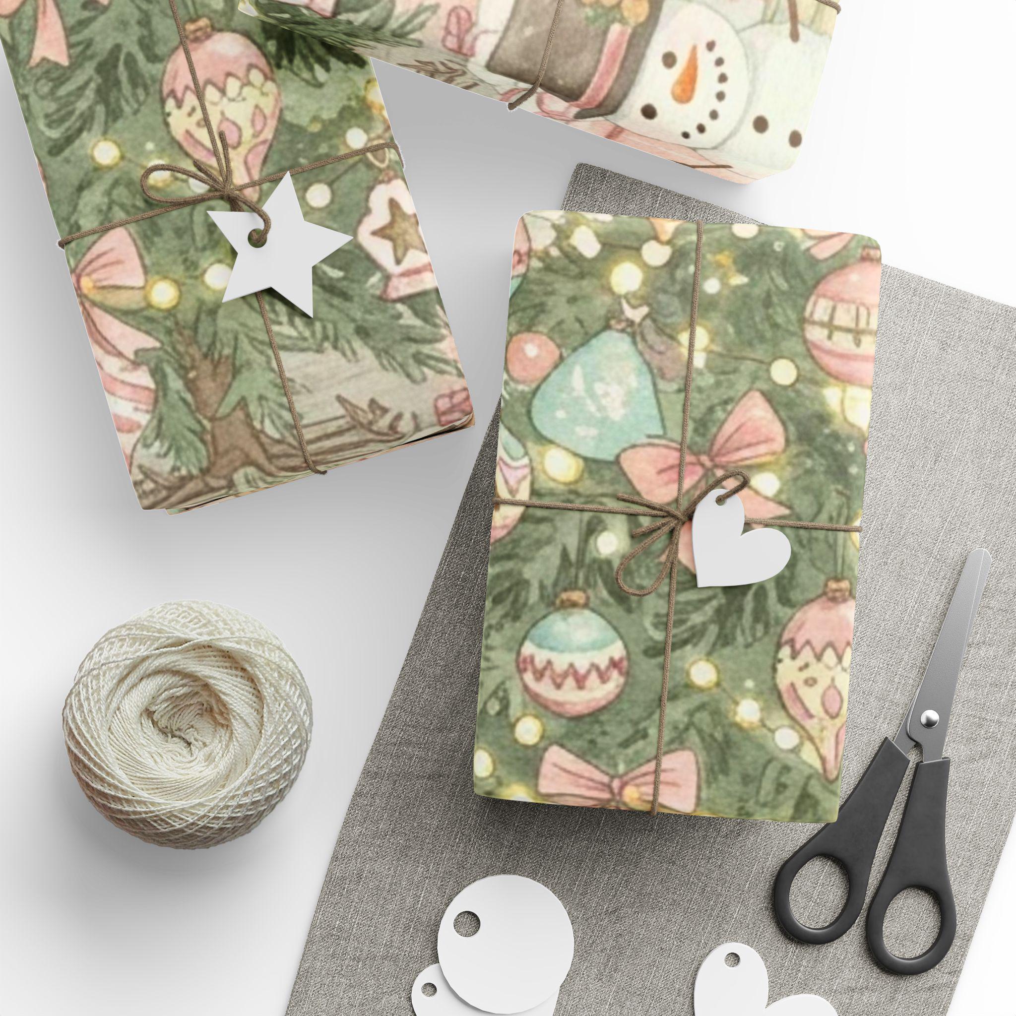 Pastel Holiday Magic Wrapping Paper - Etsy