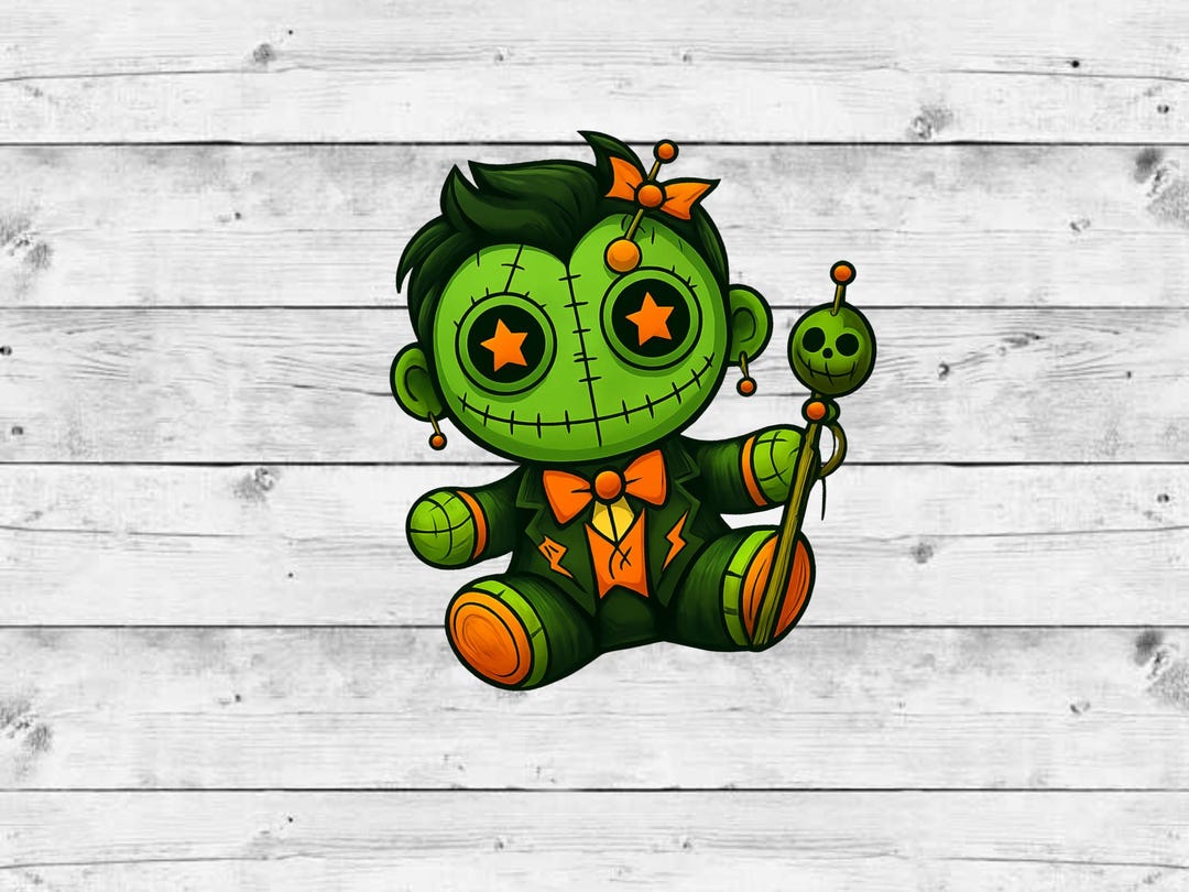 Slime Stitch Voodoo Sticker - Etsy