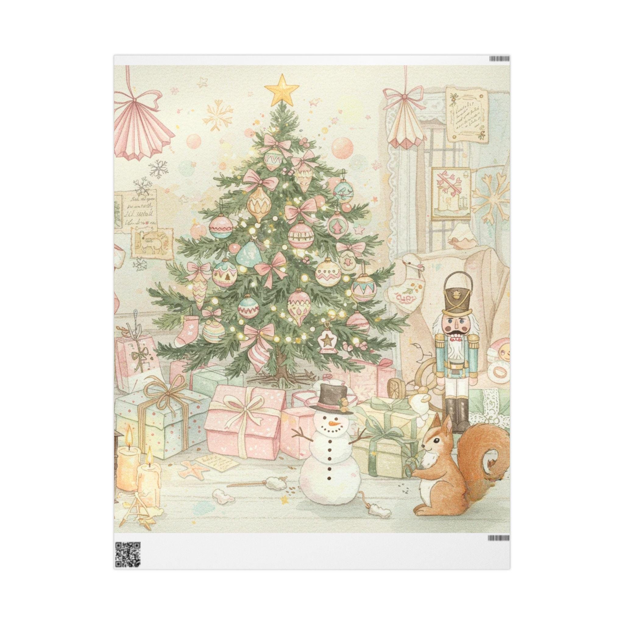 Pastel Holiday Magic Wrapping Paper - Etsy