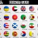Country Flags 1 Inch (25mm) Pin Back Buttons - Etsy