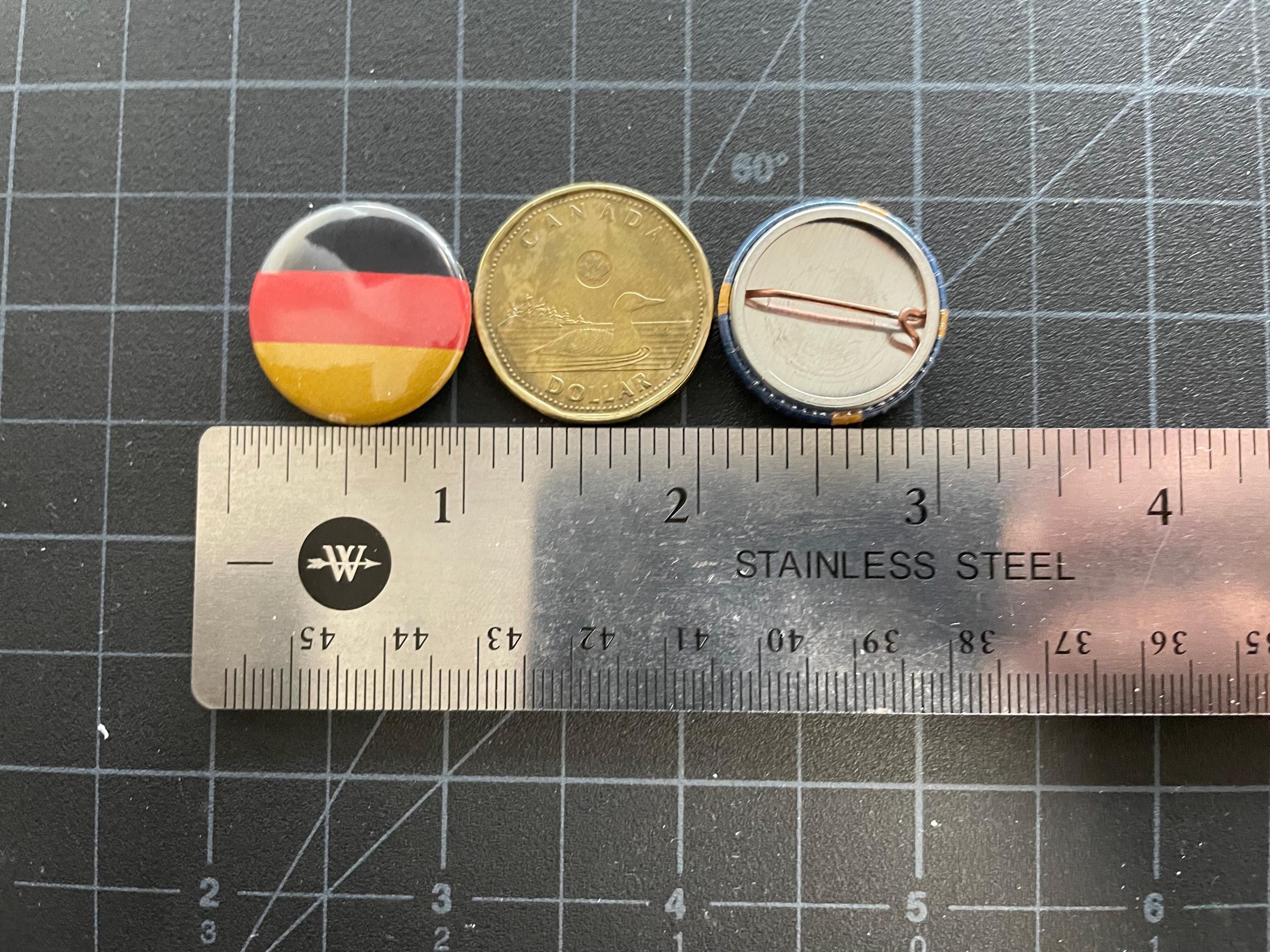 Country Flags 1 Inch (25mm) Pin Back Buttons - Etsy