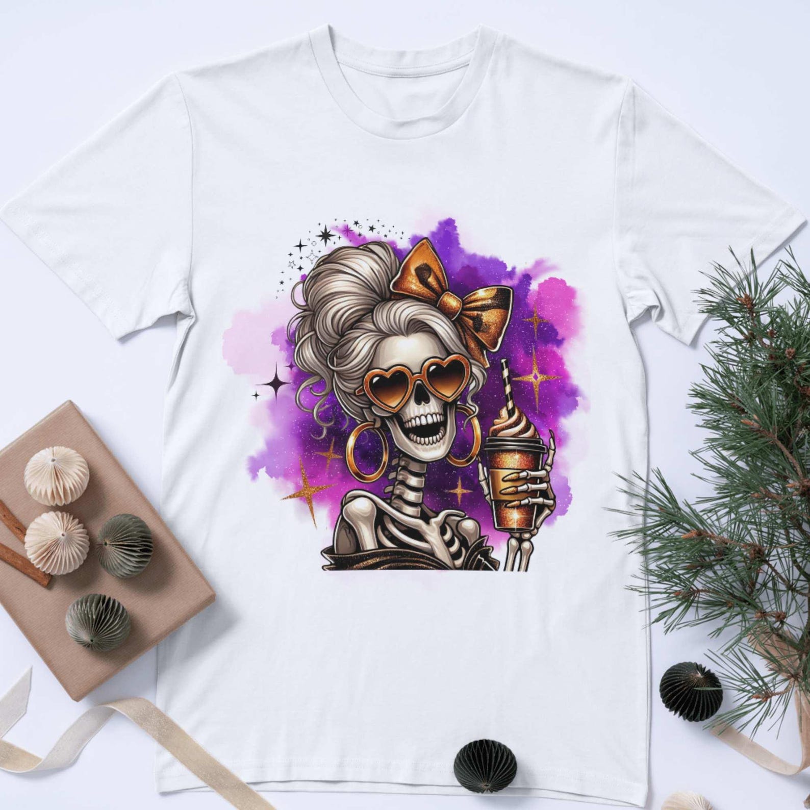 Sassy Skeleton Girl PNG Bundle | Digitally-design 4 Pack | Sublim ...