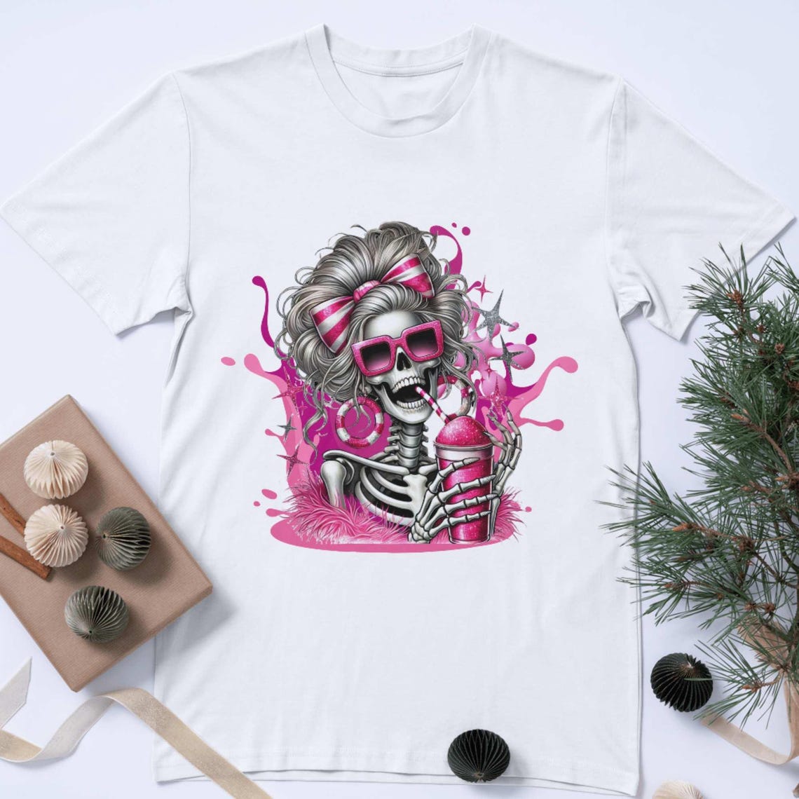 Sassy Skeleton Girl PNG Bundle | Digitally-design 4 Pack | Sublim ...