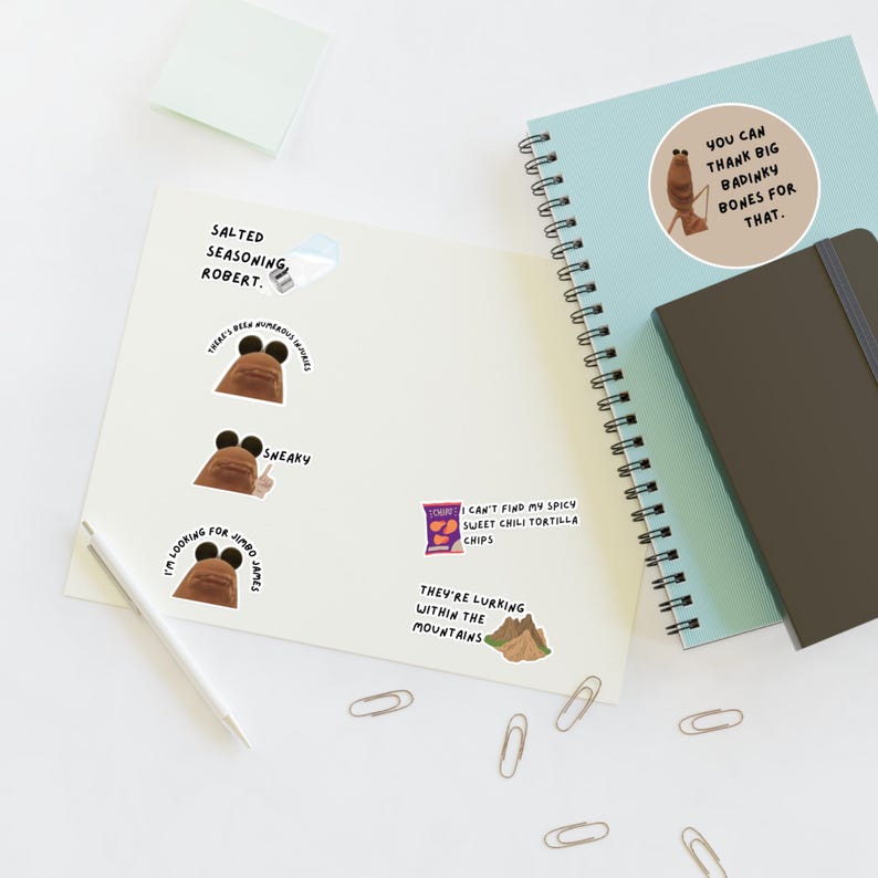 Marcus the Worm Sticker Sheet - Etsy