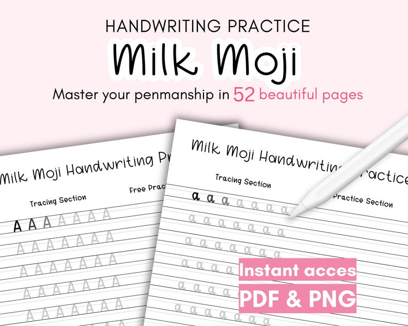 Handwriting Practice Bundle PDF | Letter Tracing Worksheets & Writing ...