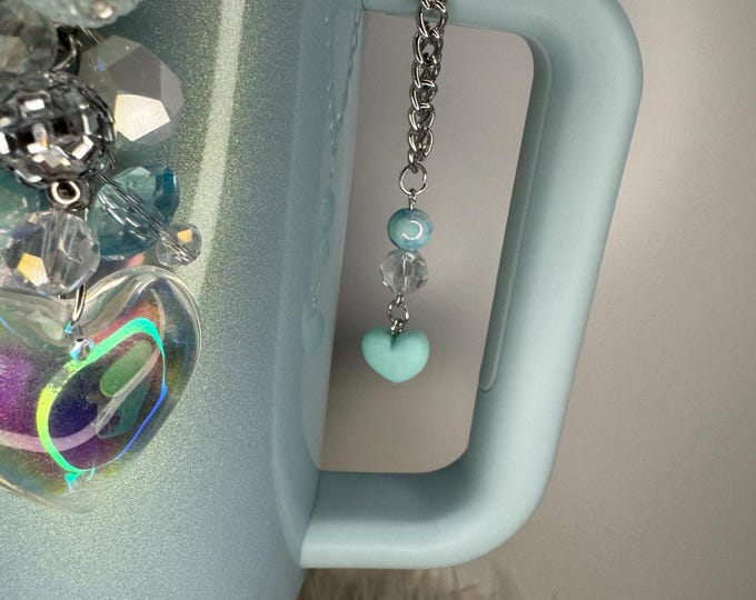 Blueberry Milk Stanley Heart Handle Charm - Etsy