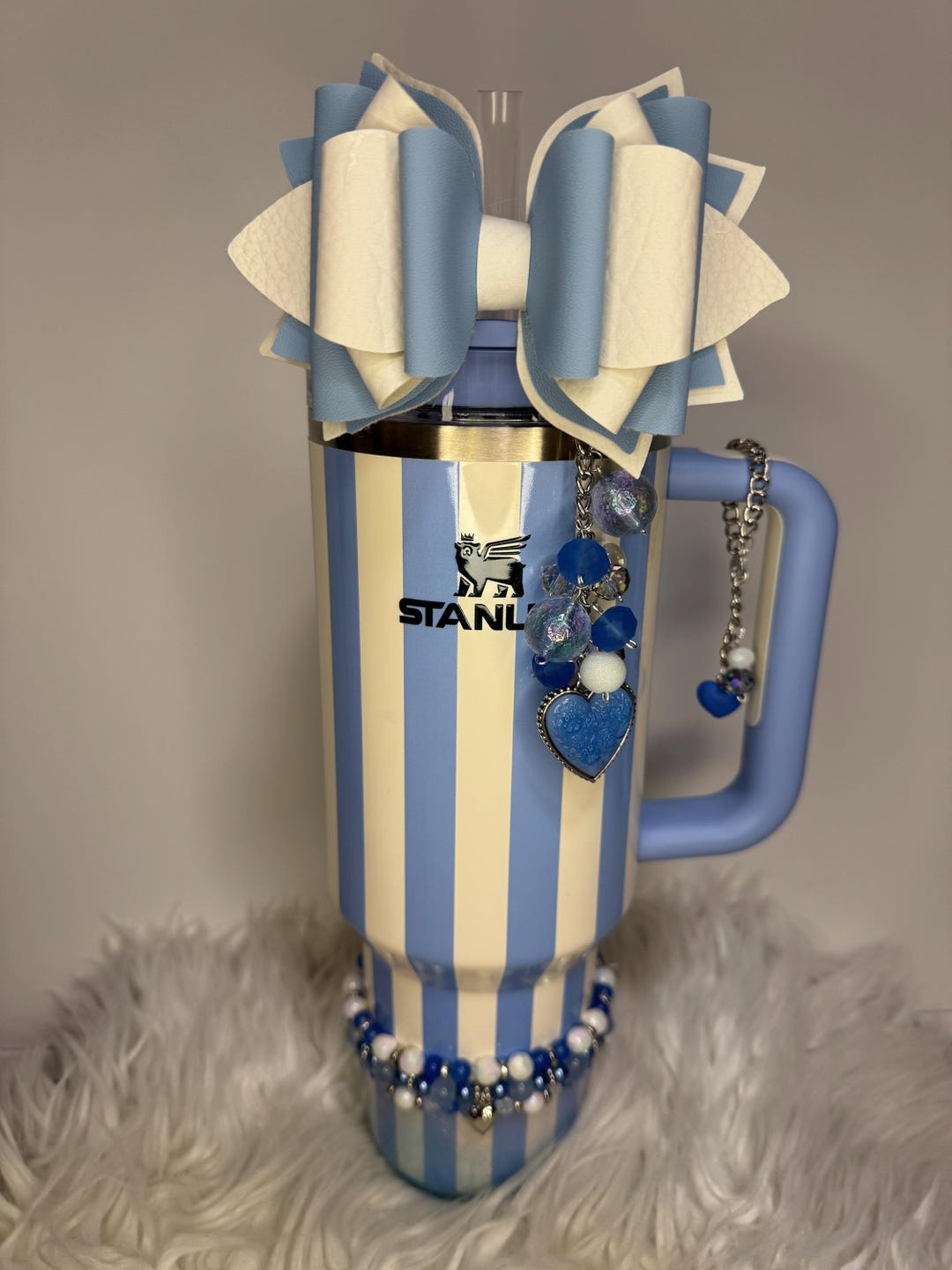 Cornflower Blue Stanley Heart Handle Charm - Etsy