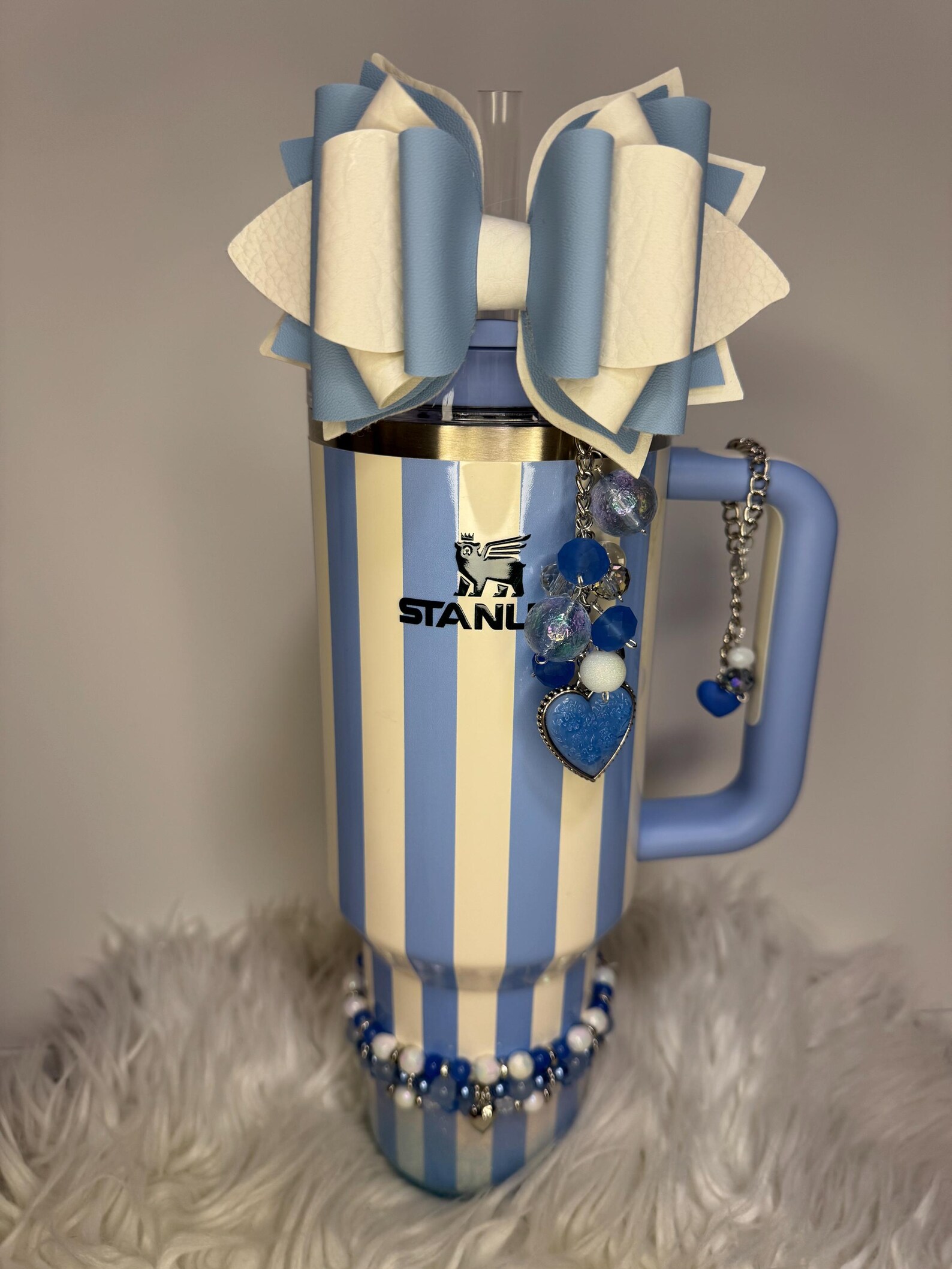 Cornflower Blue Stanley Heart Handle Charm - Etsy