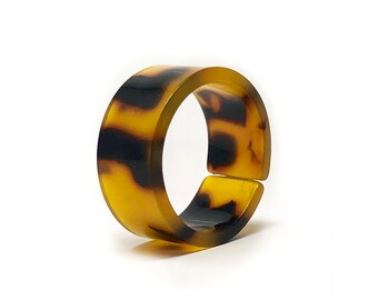 Tortoise shell rings | Etsy