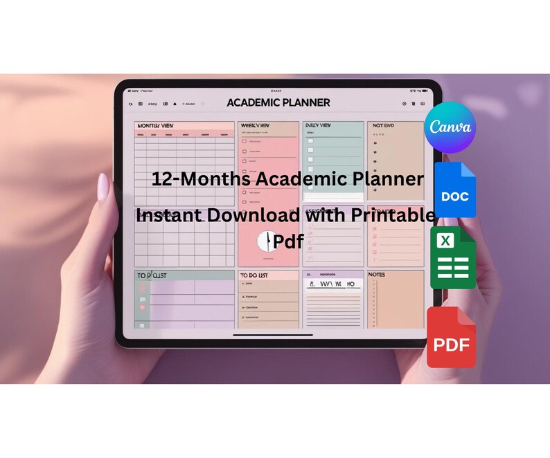 Onenote Academic Planner Template | Digital Student Organizer | College ...