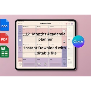 Onenote Academic Planner Template | Digital Student Organizer | College ...