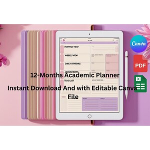 Onenote Academic Planner Template | Digital Student Organizer | College ...