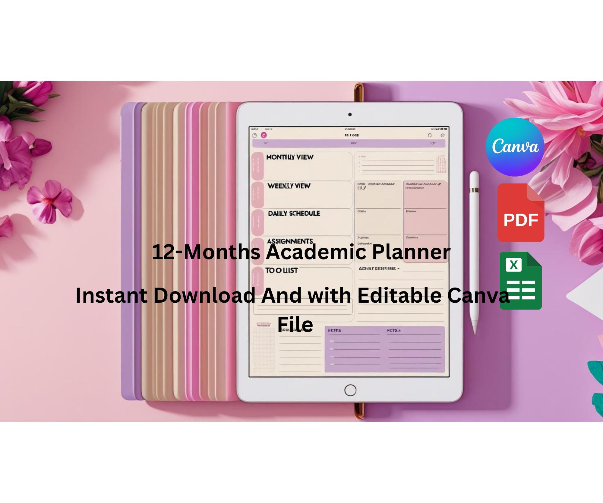 Onenote Academic Planner Template | Digital Student Organizer | College ...