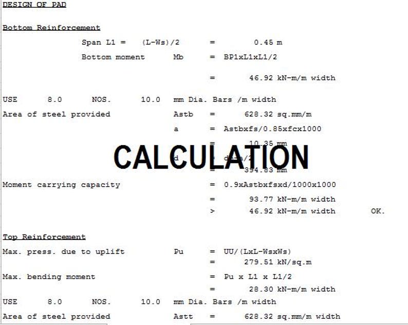 Design of Spread Footing for Communication Tower, Geotechnical and ...