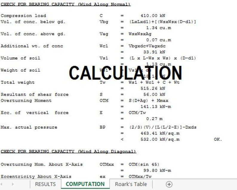 Design of Spread Footing for Communication Tower, Geotechnical and ...