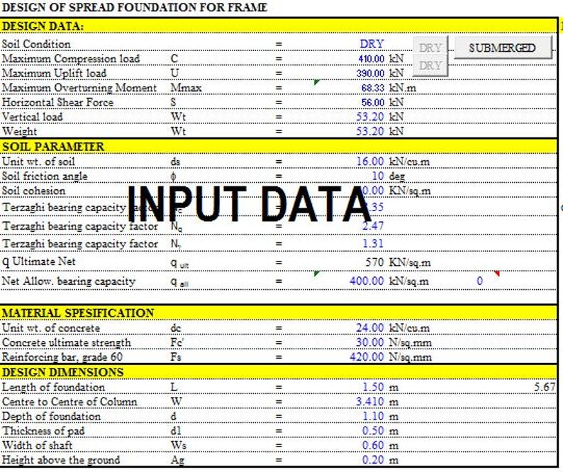 Design of Spread Footing for Communication Tower, Geotechnical and ...