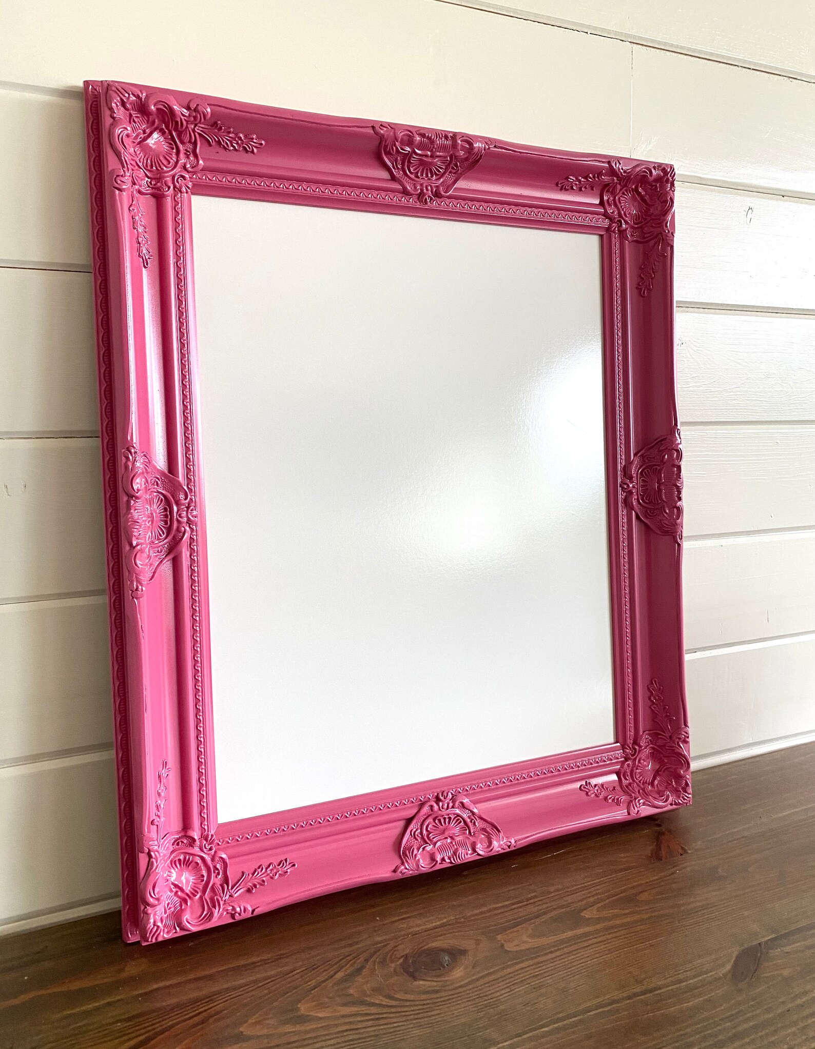 DRY ERASE BOARD Magnetic Whiteboard Pink White Girls Room - Etsy