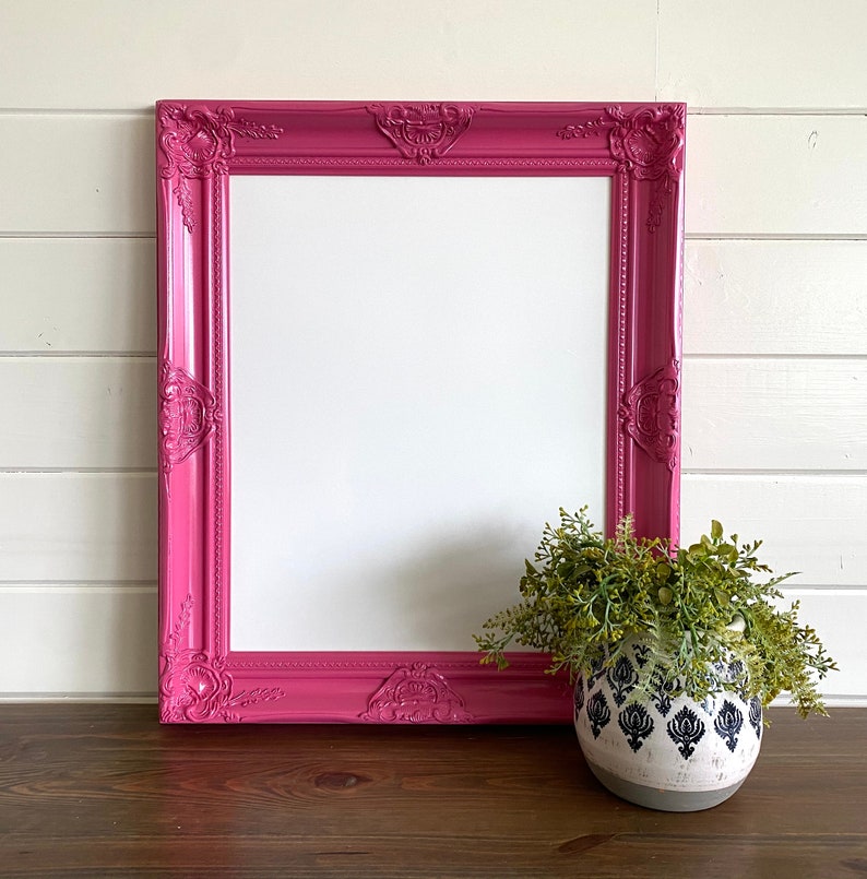 DRY ERASE BOARD Magnetic Whiteboard Pink White Girls Room - Etsy