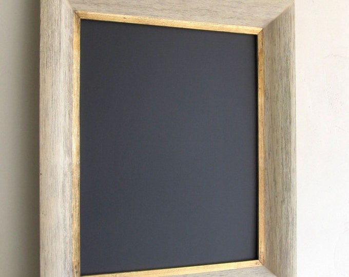 DECORATIVE CHALKBOARD Framed Chalk Board Grey Gold Barnwood - Etsy