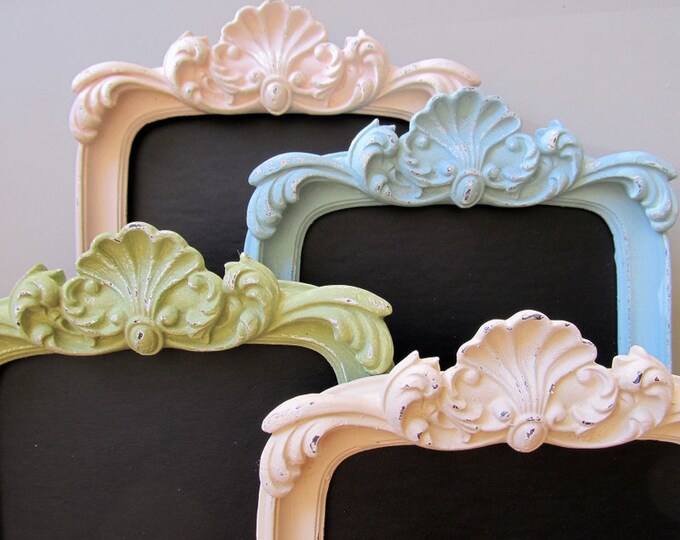 FRAMED CHALKBOARD Shabby Chic Nursery Pastel Chalk Board Hand - Etsy
