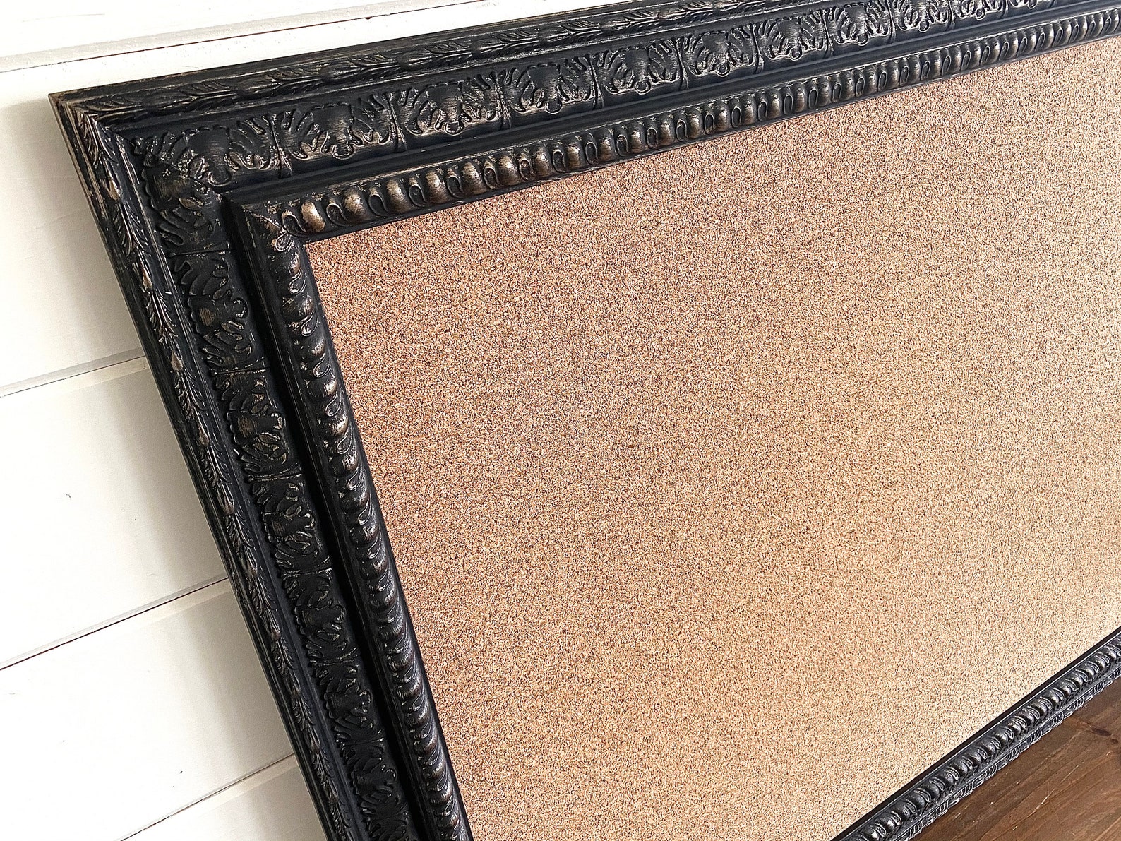 Black Framed CORK BOARD Wall Organizer Large Bulletin Board - Etsy