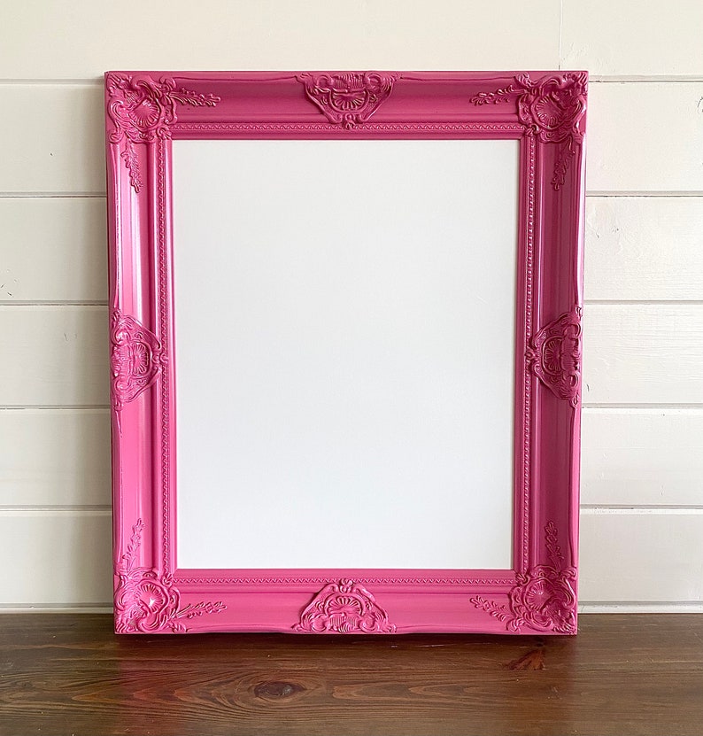 DRY ERASE BOARD Magnetic Whiteboard Pink White Girls Room - Etsy