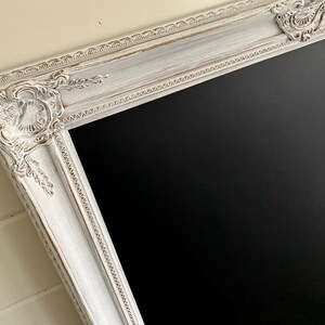 Farmhouse CHALKBOARD White Magnetic Chalkboard Vision Board | Etsy