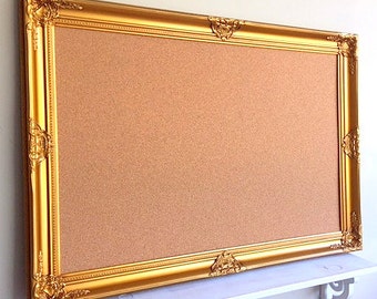 Gold Framed Pinboard - Etsy