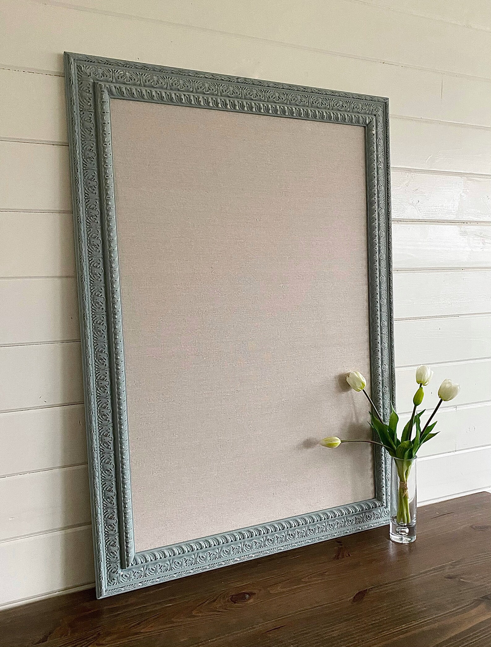 Blue MAGNET BOARD 30x42 Fabric Magnetic Board | Etsy