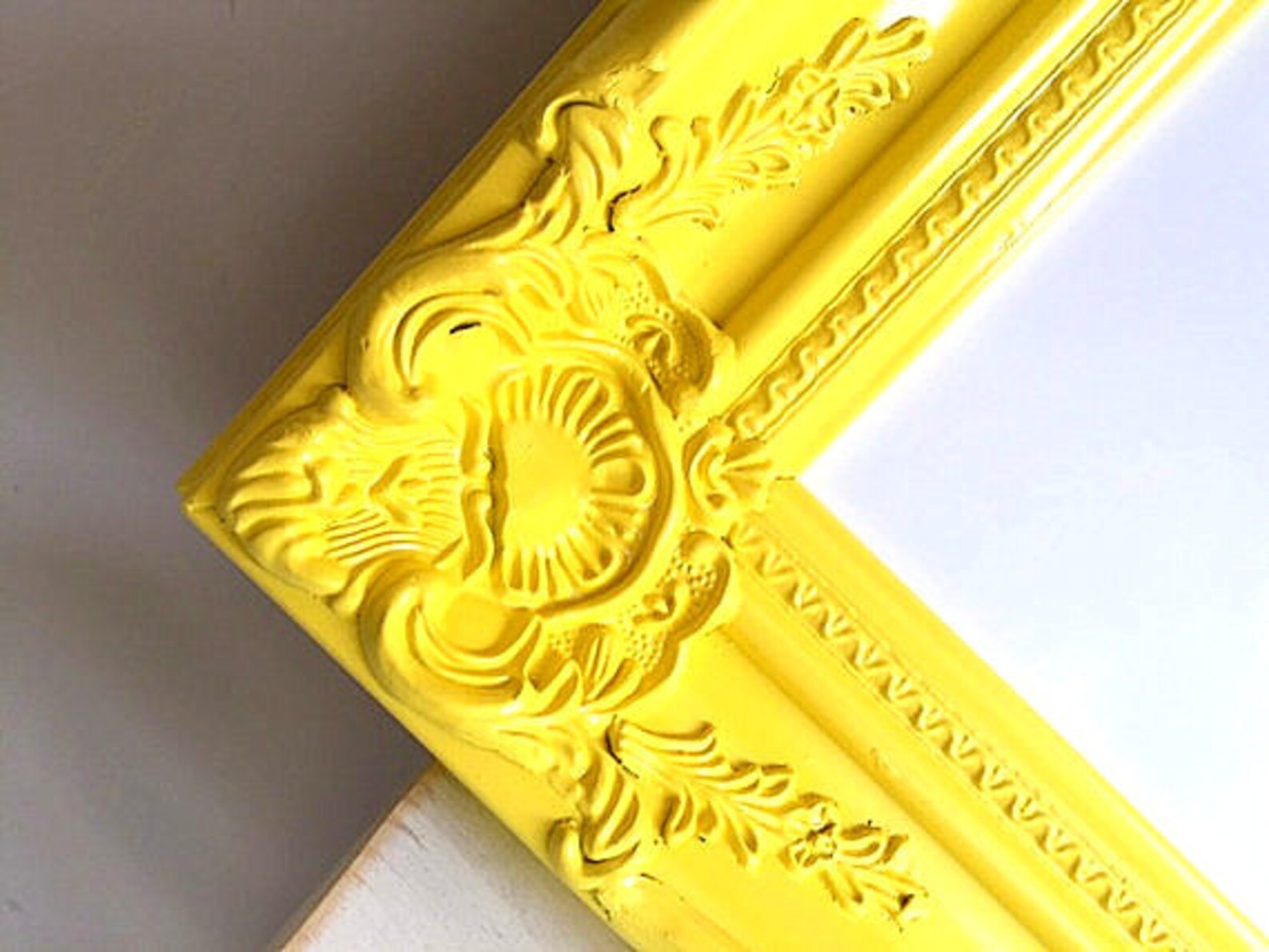 Neon Yellow Framed DRY ERASE BOARD Bright Yellow White Board - Etsy