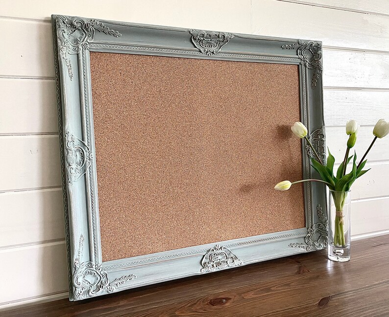 Framed CORK BOARD Organizer Pinboard Office Corkboard Bulletin - Etsy