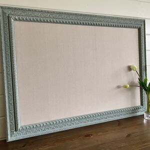 Blue MAGNET BOARD 30x42 Fabric Magnetic Board Fabric Pin Board Home ...