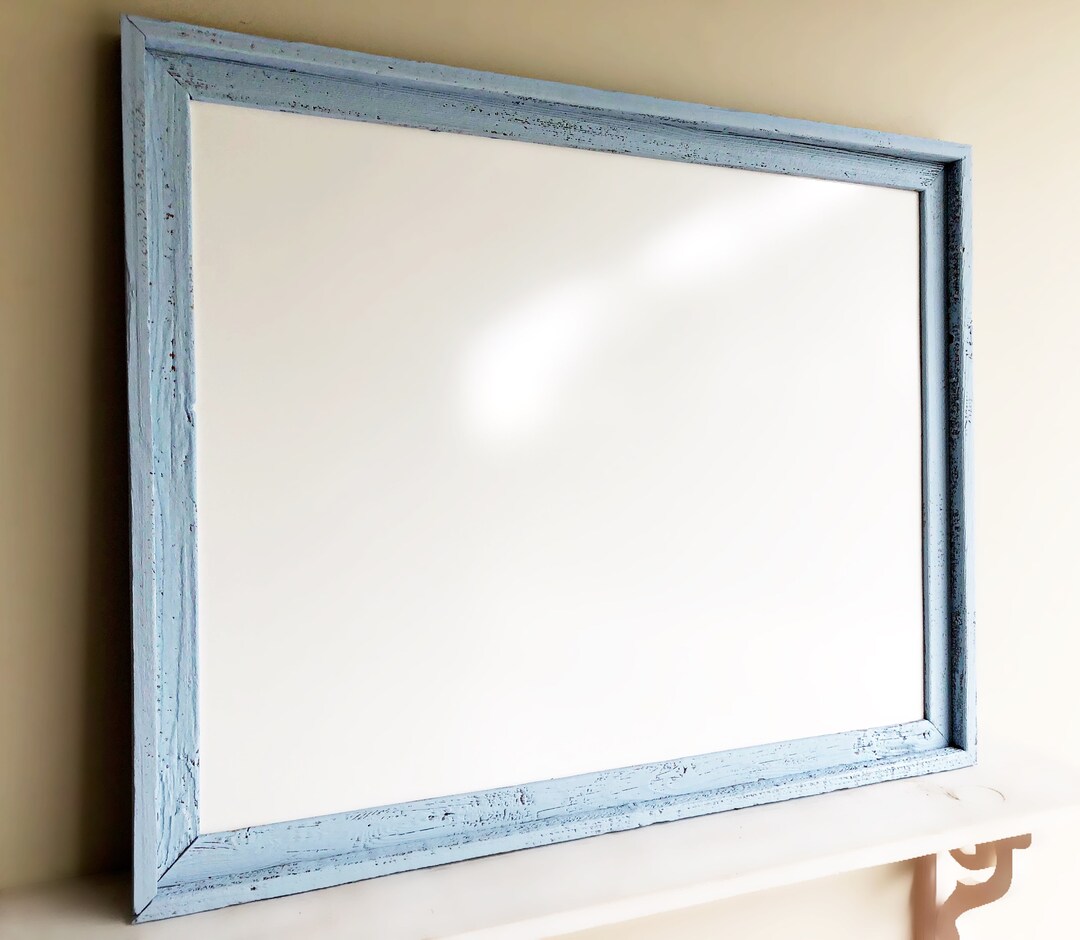 Rustic Blue Magnetic DRY ERASE BOARD Whiteboard Home Office - Etsy
