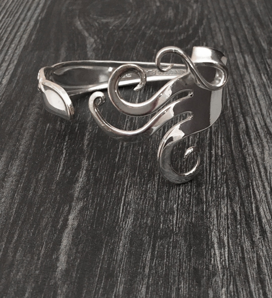 Antique Silverware Jewelry Fork Bracelet in Fancy Design, Flatware ...