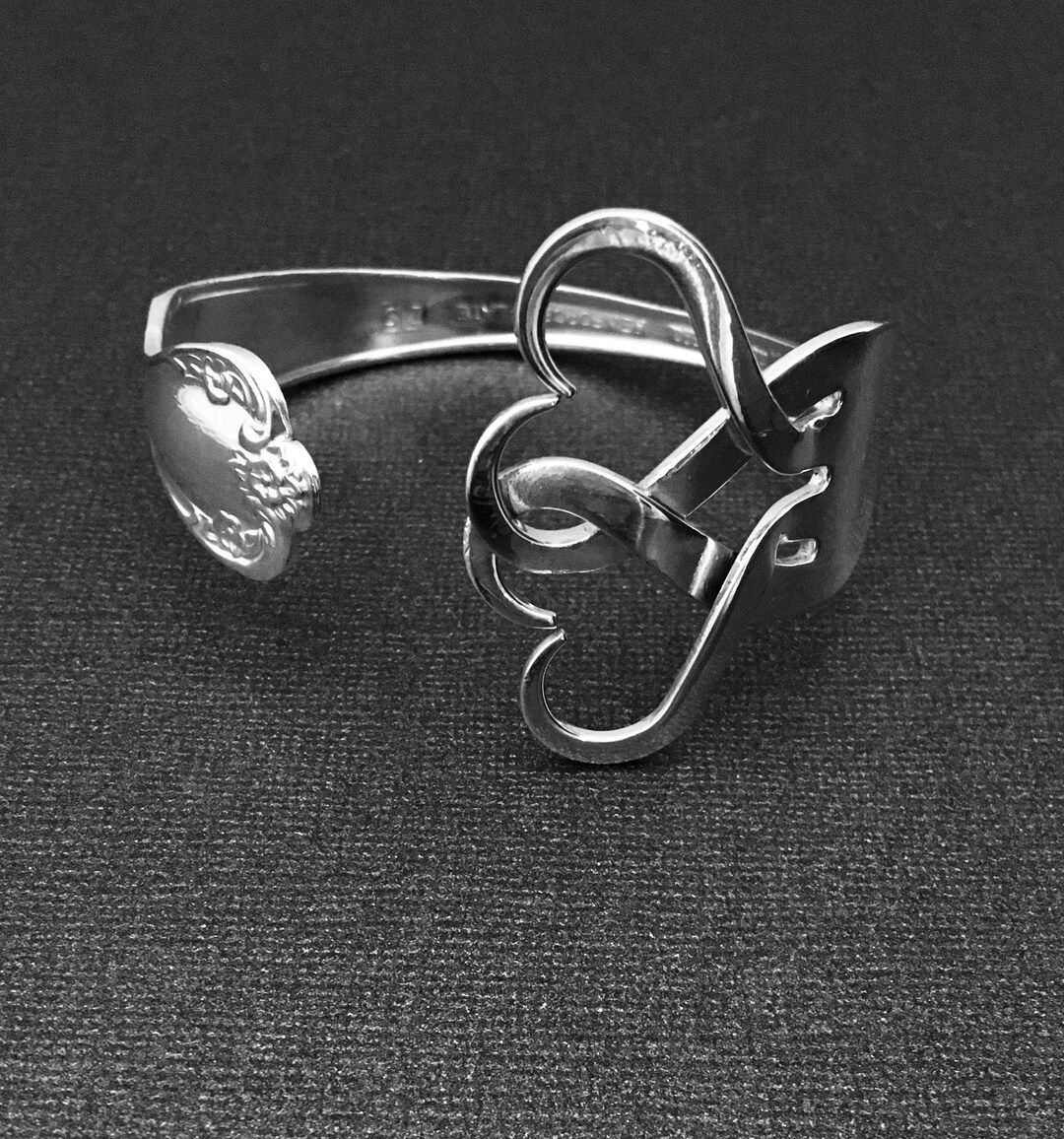Fork Bracelet in Intertwining Hearts Design Number Two, Mother's Day ...