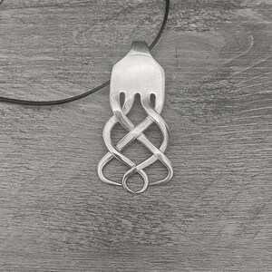 Silver Celtic Weave Silverware Necklace Made From Recycled Flatware - Etsy
