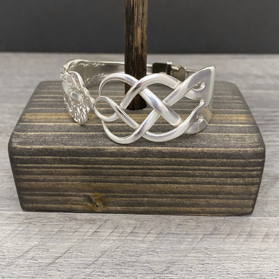 Upcycled Vintage Fork Bracelet in Celtic Weave #2 Design - Etsy