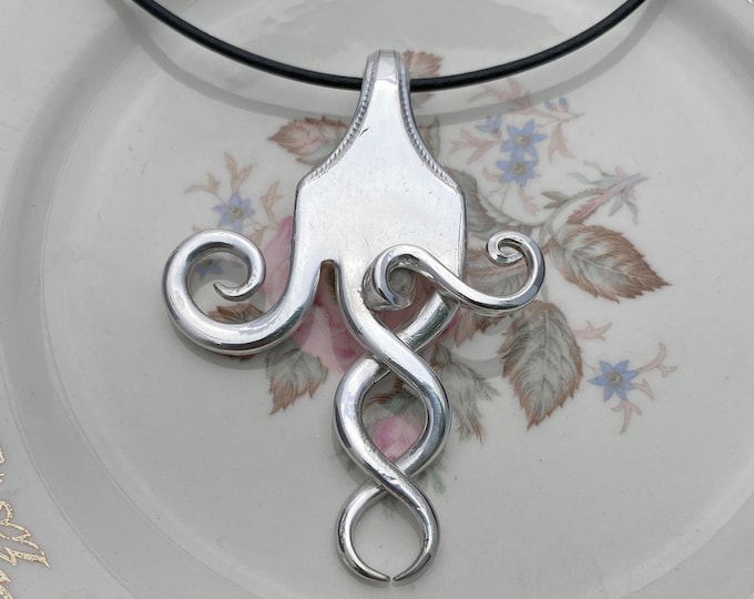 Crazy Cat Lady Silverware Fork Necklace Cat Jewelry Silverware Jewelry ...