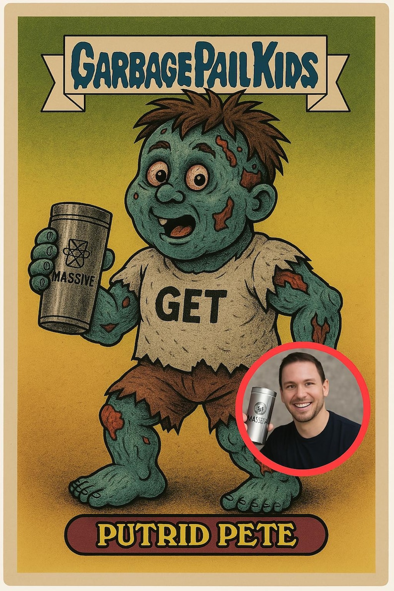 Custom Garbage Pail Kid Portrait, Funny Retro GPK Art (digital) - Etsy