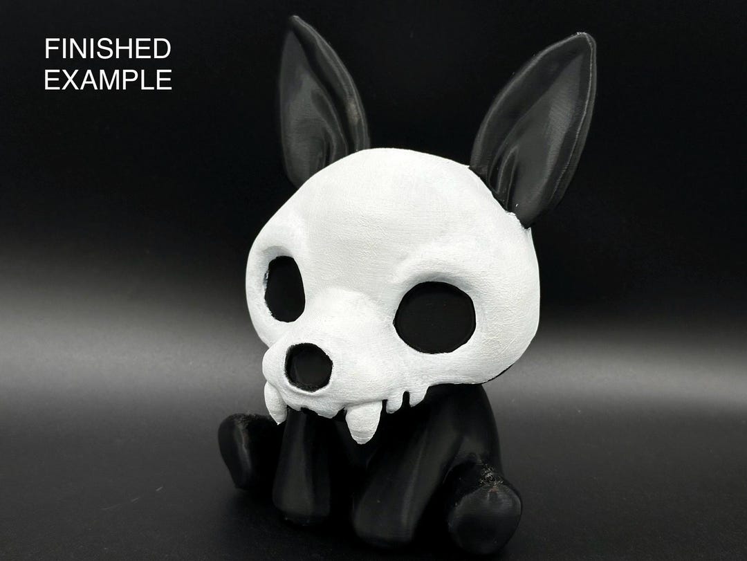 Skulldog Cryptid Companion - Cute Chibi Figure - 3D Model STL File ...