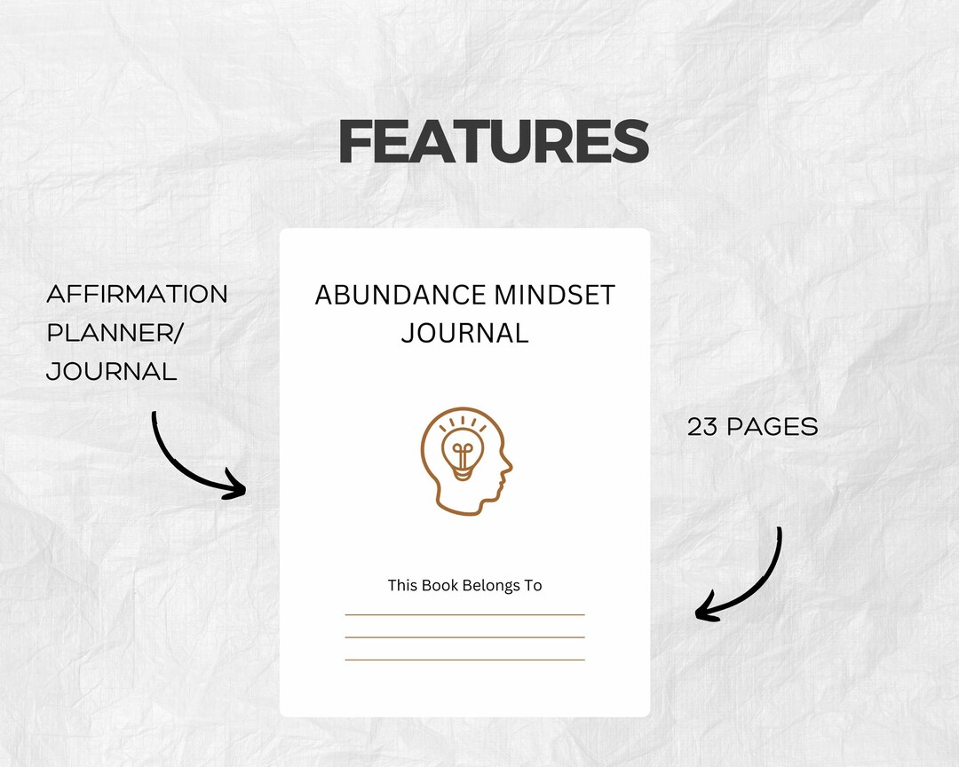 Abundance Mindset Journal/ Affirmation Planner - Etsy