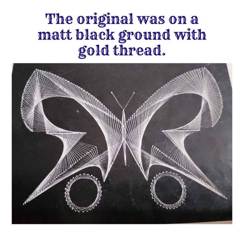 String Art Butterfly PDF Pattern: DIY Handmade Decor - Etsy